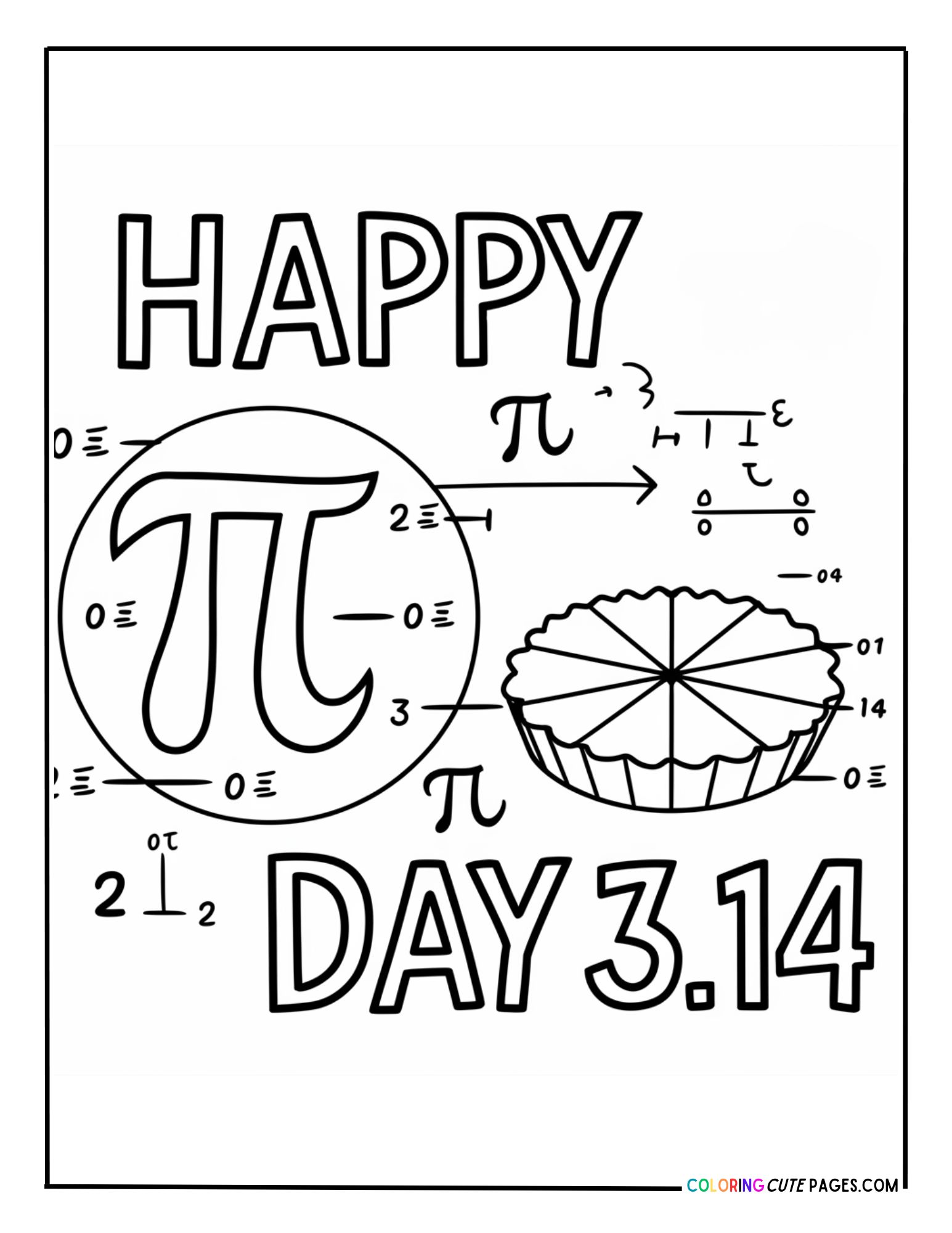 PI Day Coloring Pages (Free To Print)