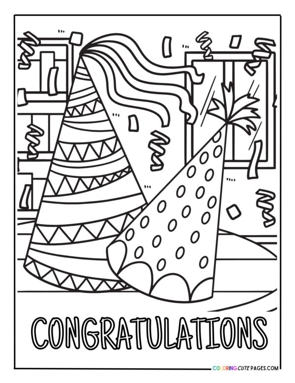 Congratulations Coloring Pages