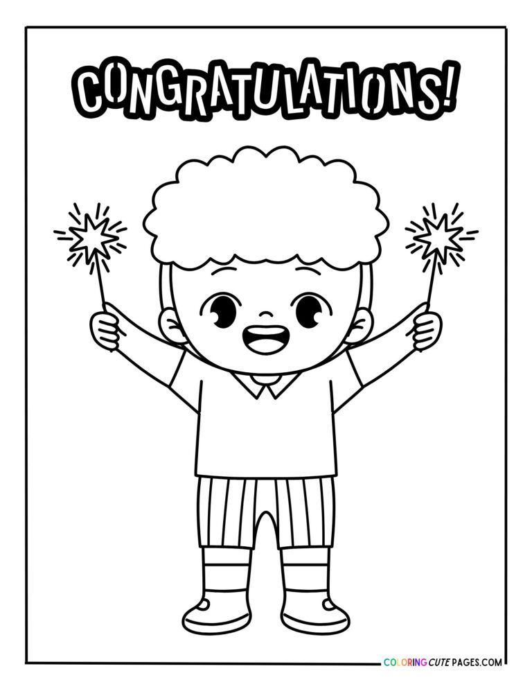 Congratulations Coloring Pages