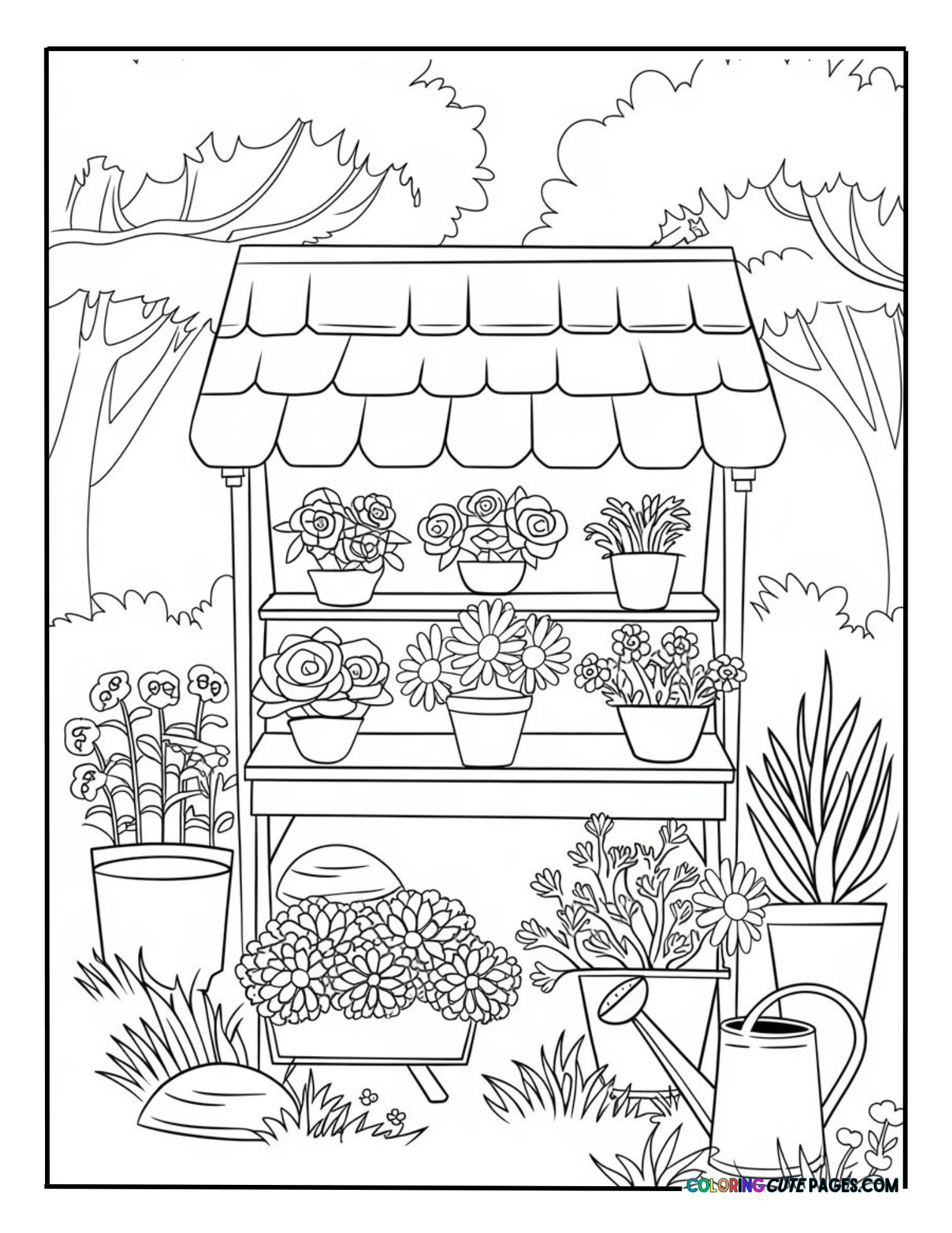 Succulent Coloring Pages (Free PDF Printables) - coloringcutepages.com