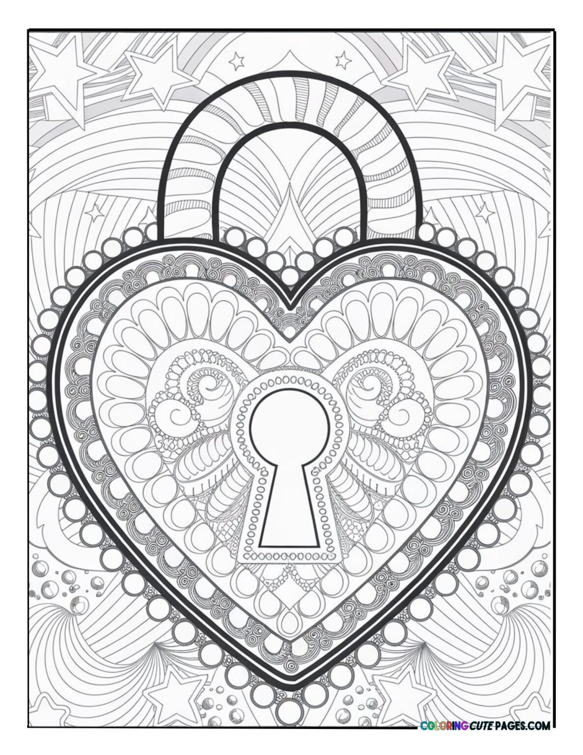 Adult heart Coloring Pages (Free PDF Printables)