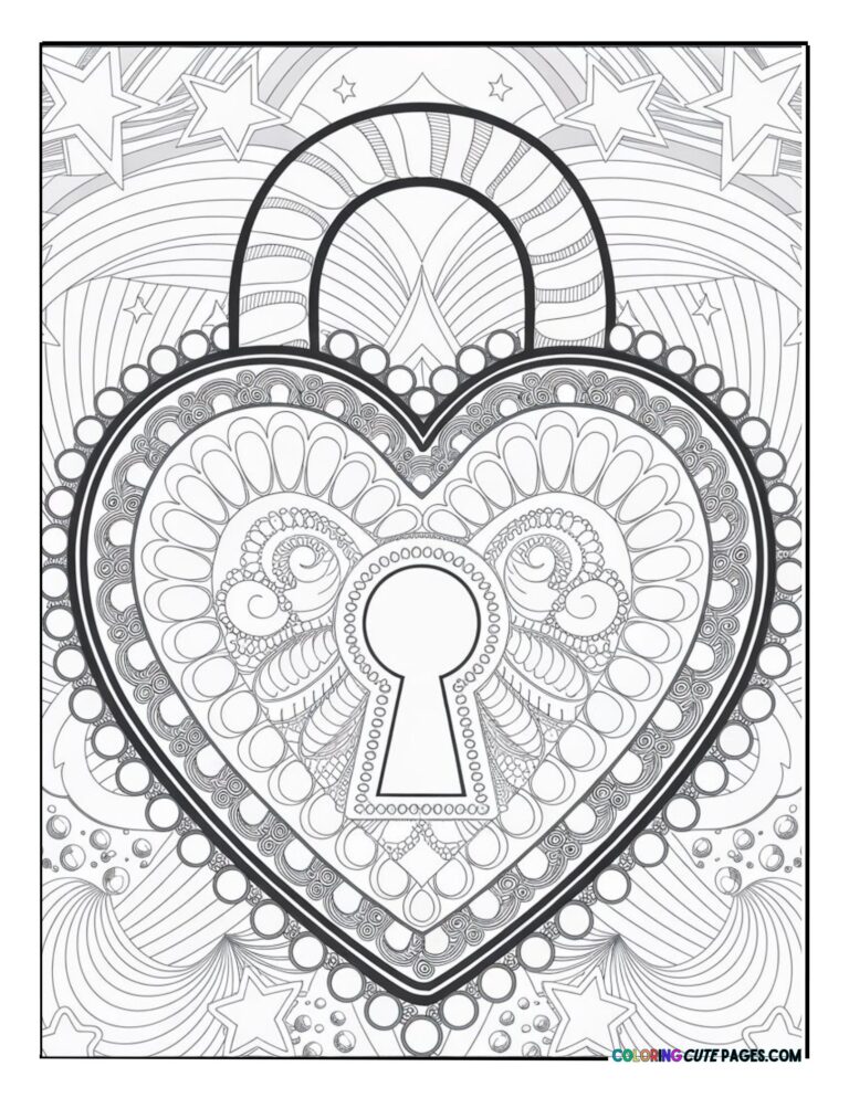 Adult heart Coloring Pages (Free PDF Printables)