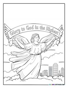 Joyful Nativity Religious Christmas Coloring Pages