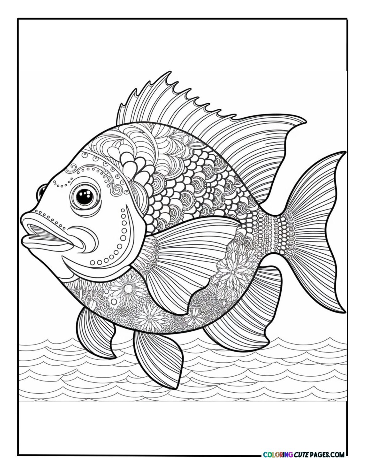 Adult Fish Coloring Pages