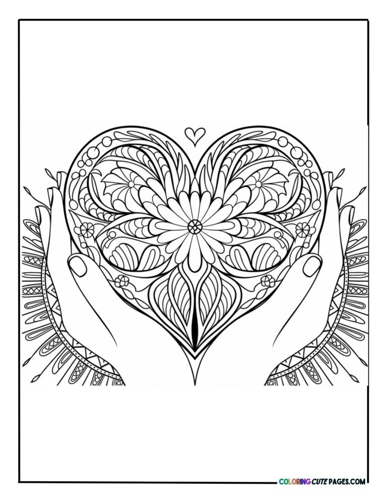 Adult heart Coloring Pages (Free PDF Printables)
