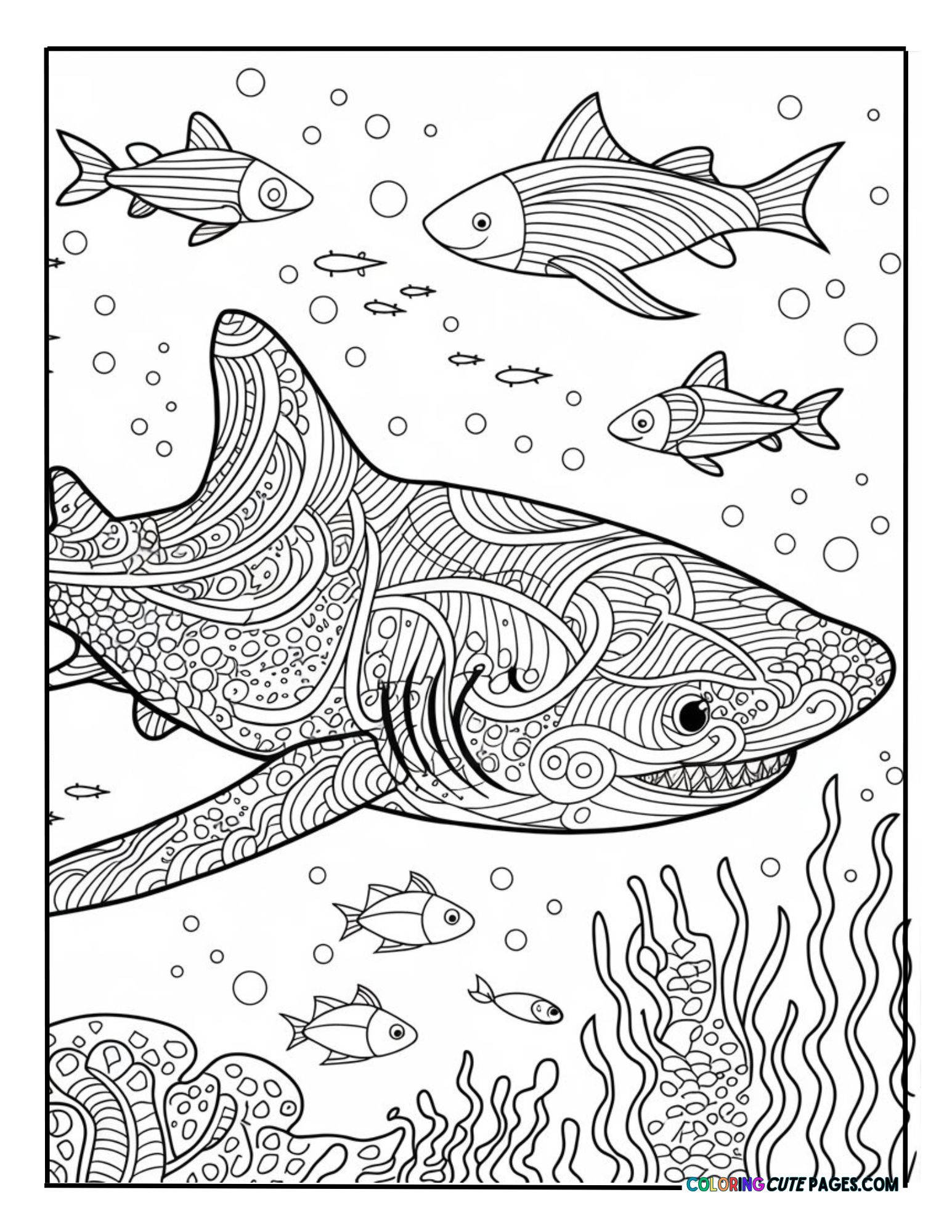 Adult Fish Coloring Pages