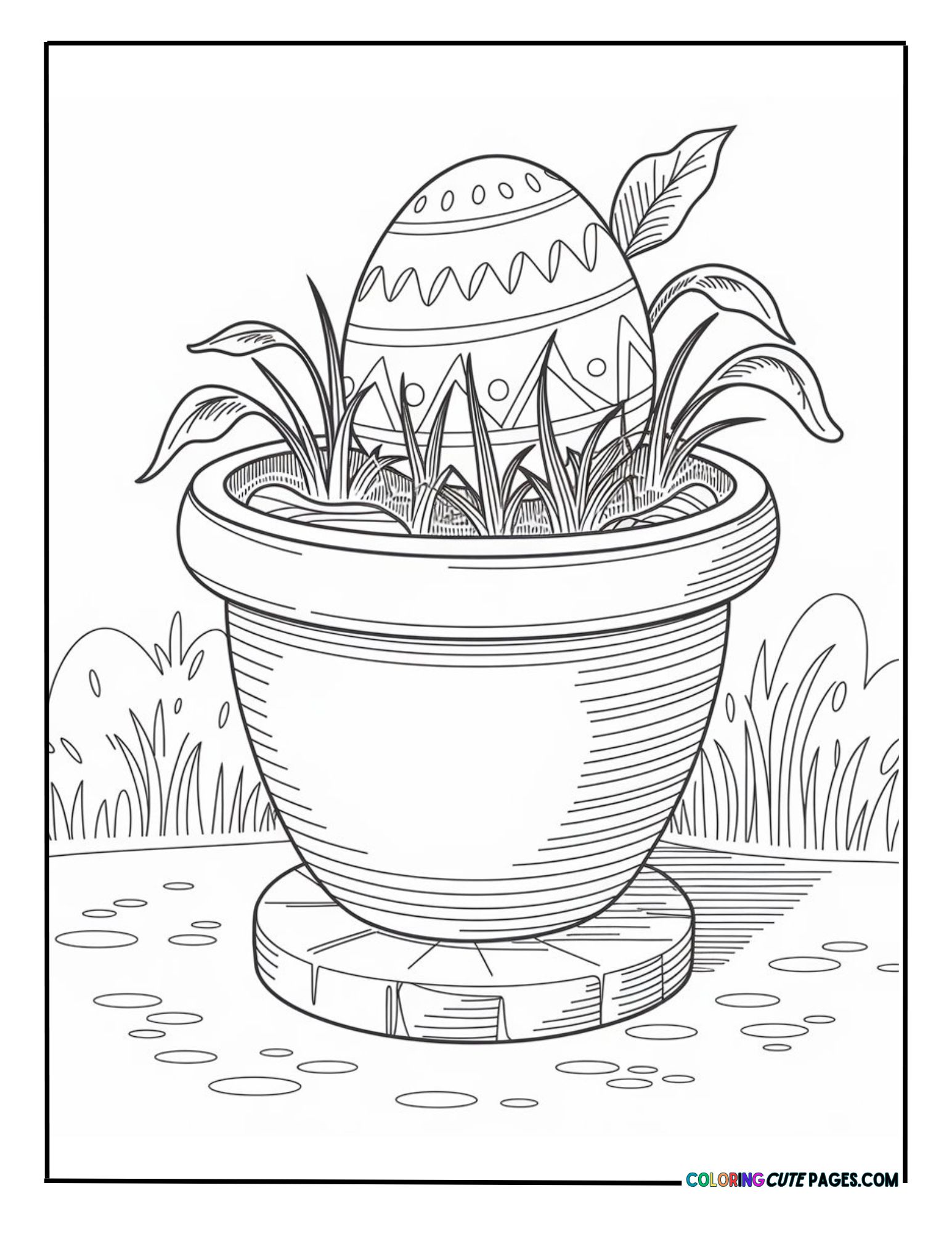 Easter Egg Coloring Pages (Free PDF Printables)