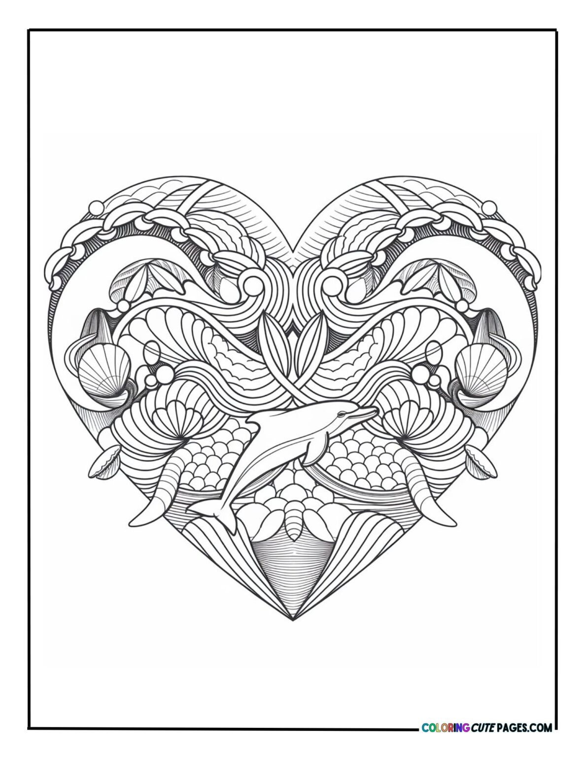 Adult heart Coloring Pages (Free PDF Printables)