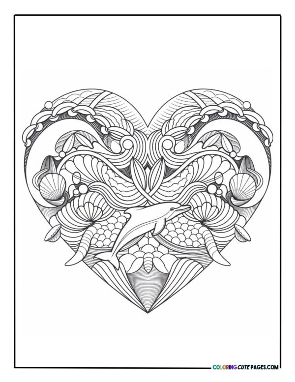 Adult heart Coloring Pages (Free PDF Printables)