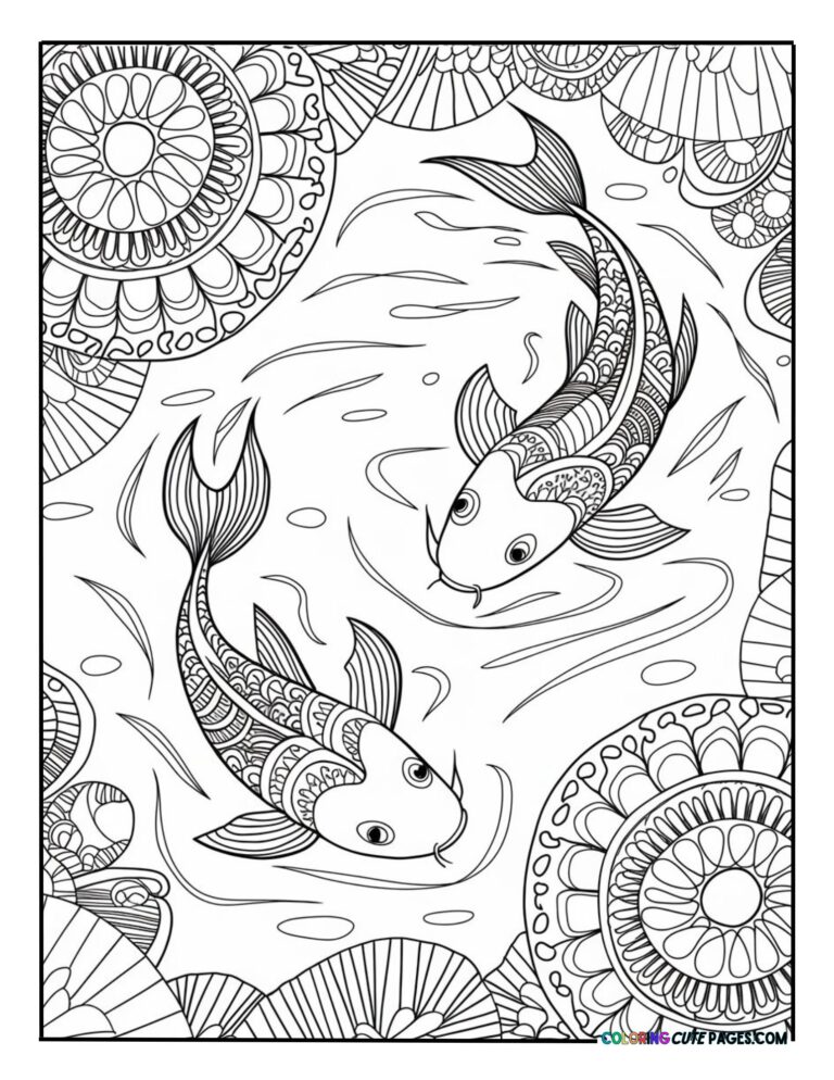 Adult Fish Coloring Pages