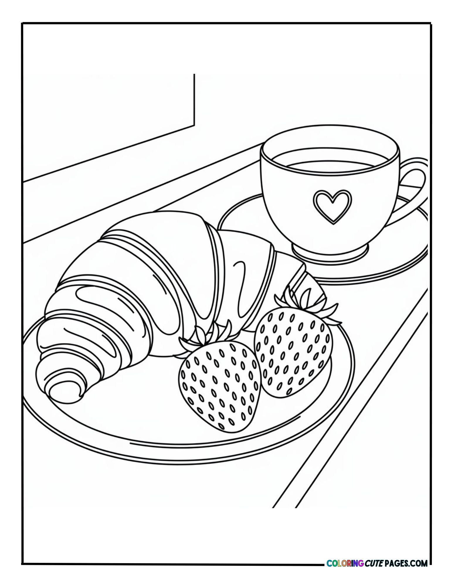 Aesthetic Food Coloring Pages