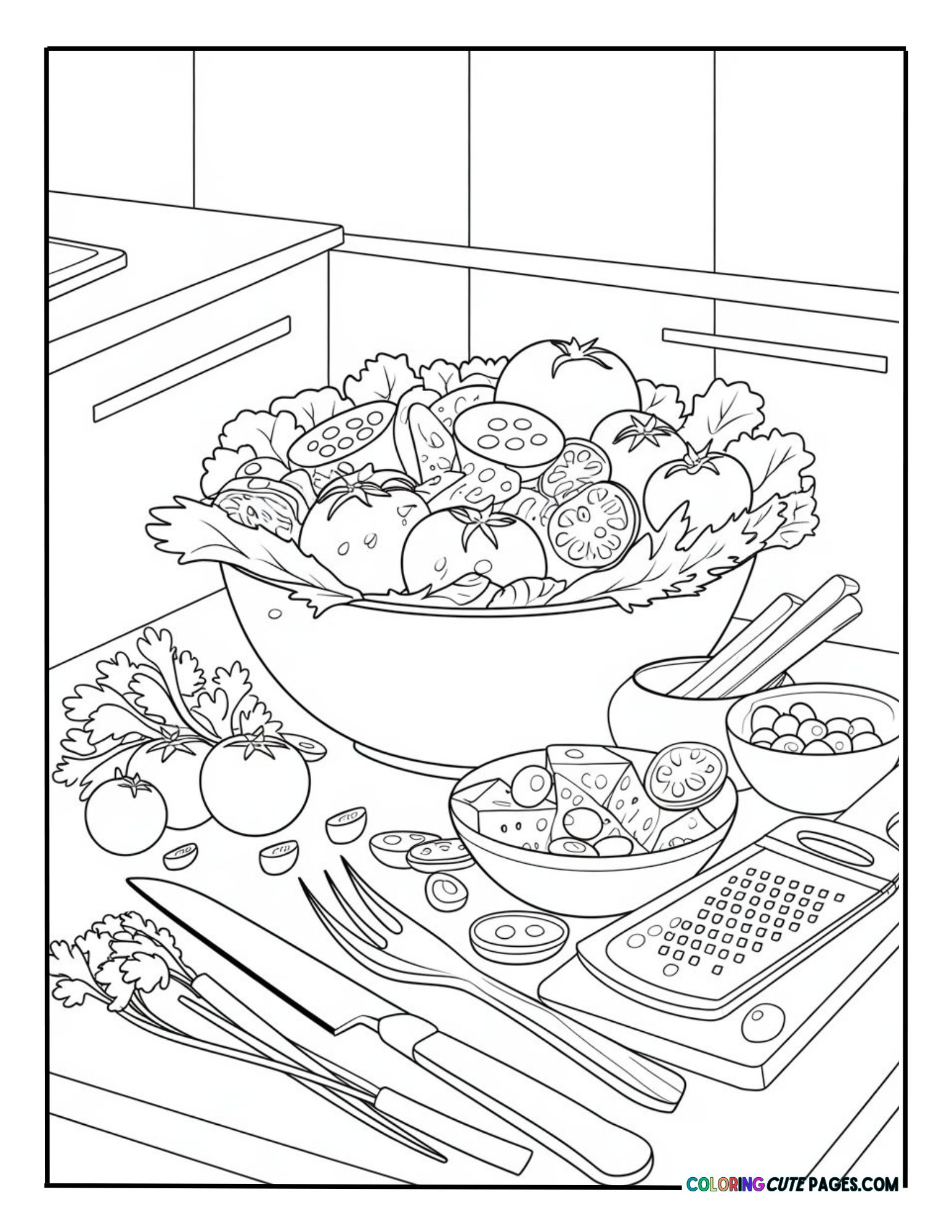 Aesthetic Food Coloring Pages