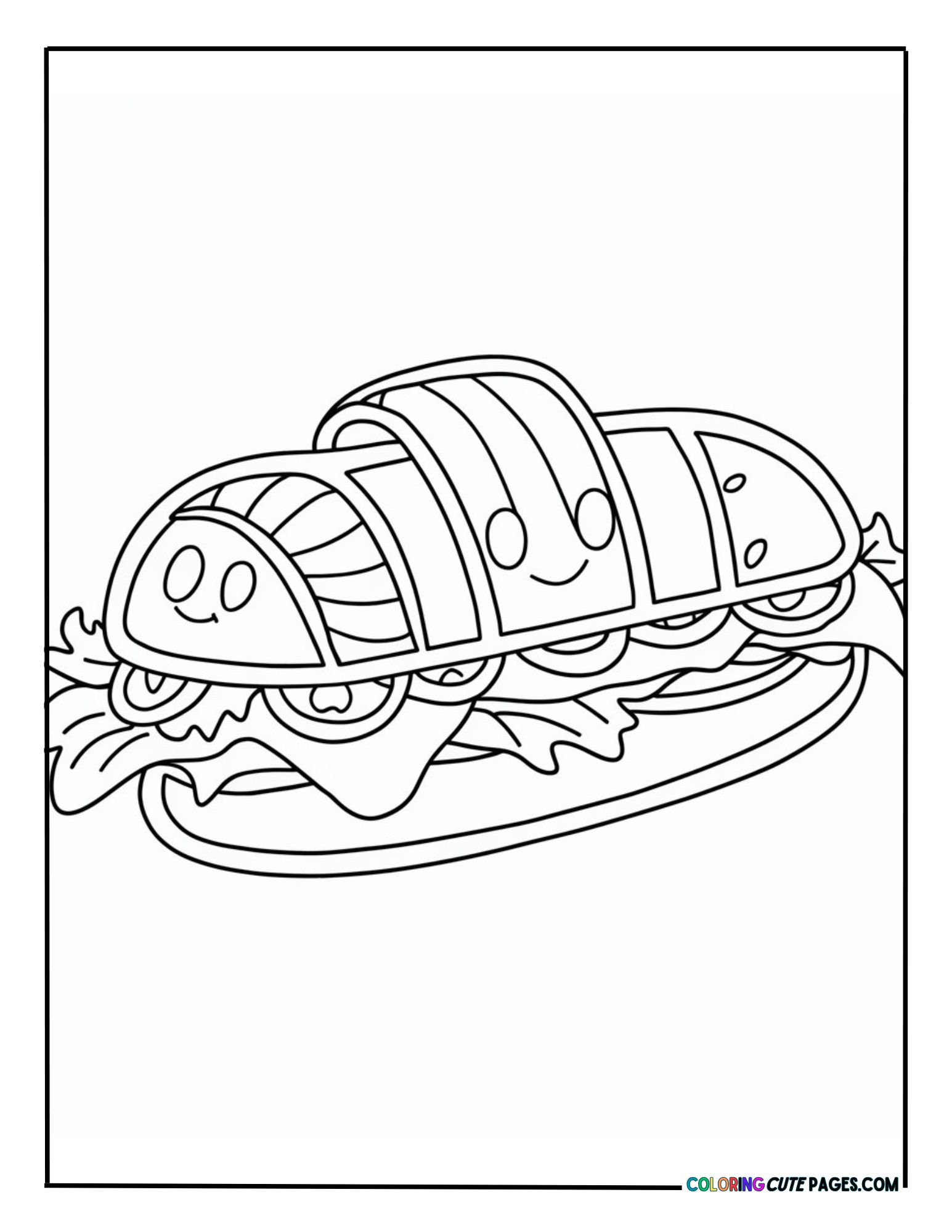 Aesthetic Food Coloring Pages
