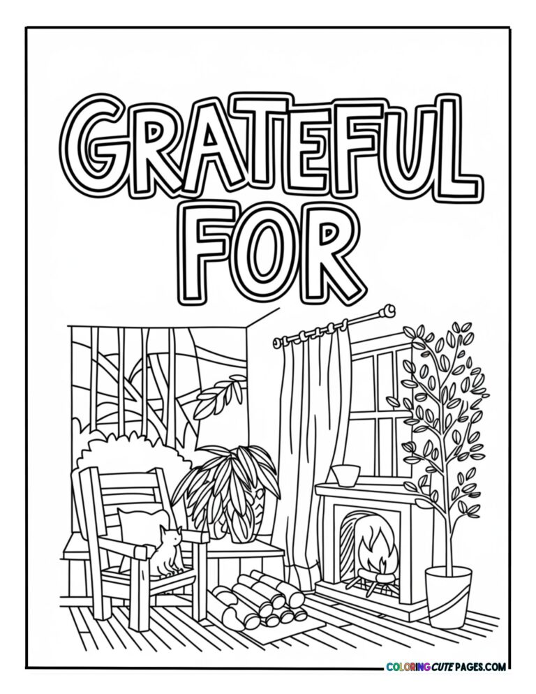 Grateful Coloring Pages