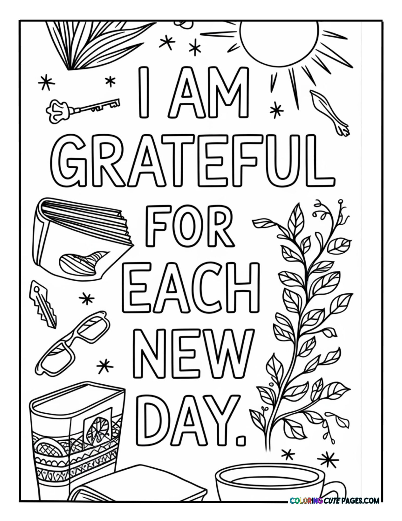 Grateful Coloring Pages