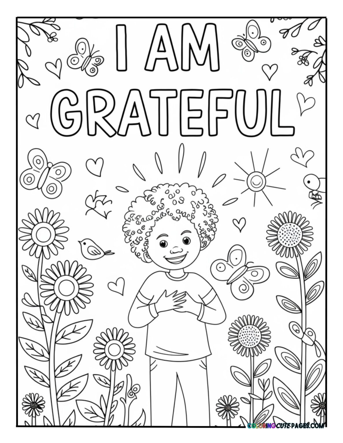Grateful Coloring Pages