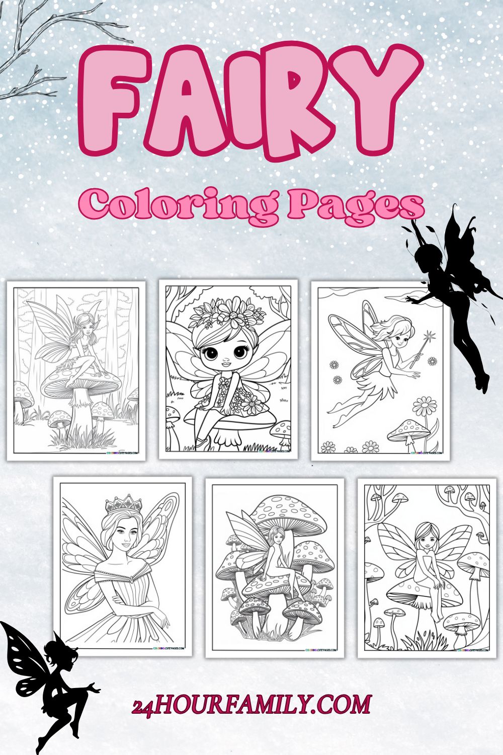 54 Free Fairy Coloring Pages