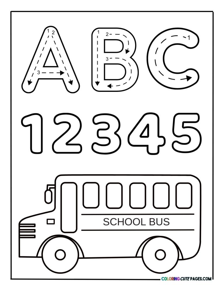 Welcome to Kindergarten Coloring Pages