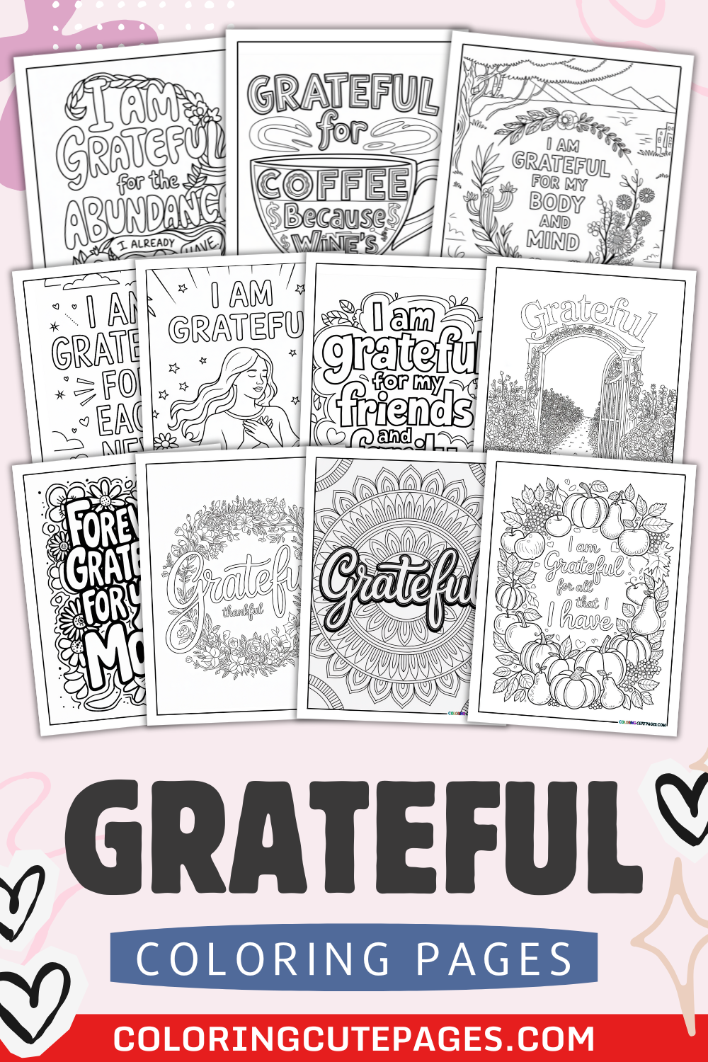Grateful Coloring Pages