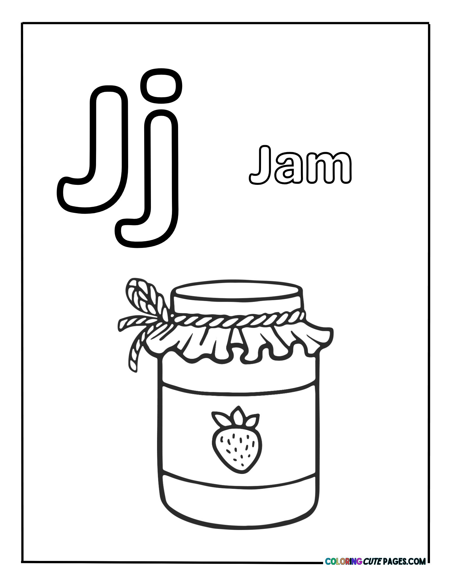 Letter J Coloring Pages