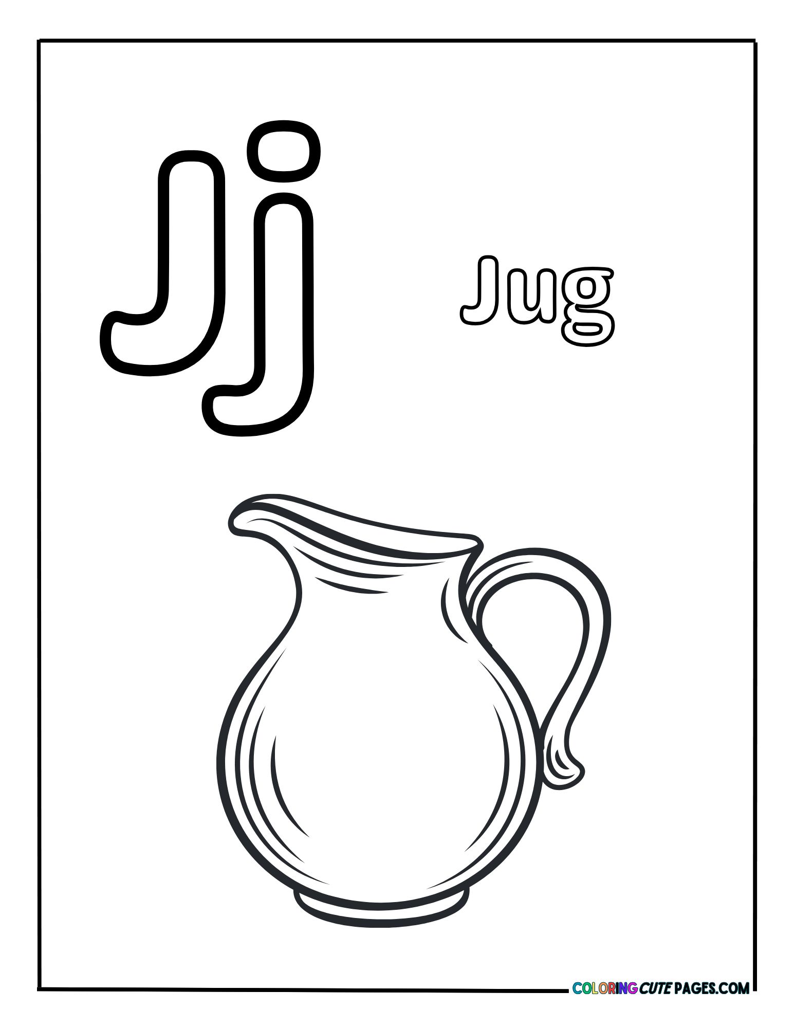 Letter J Coloring Pages