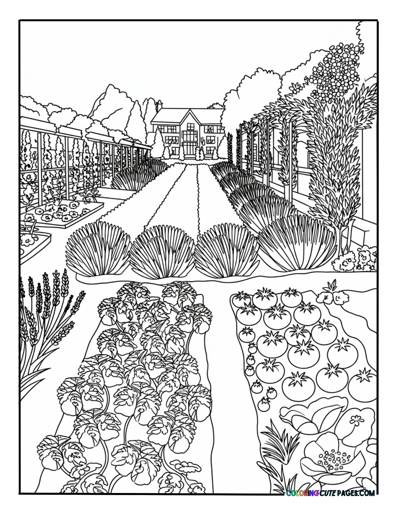 Garden Coloring Pages for Kids