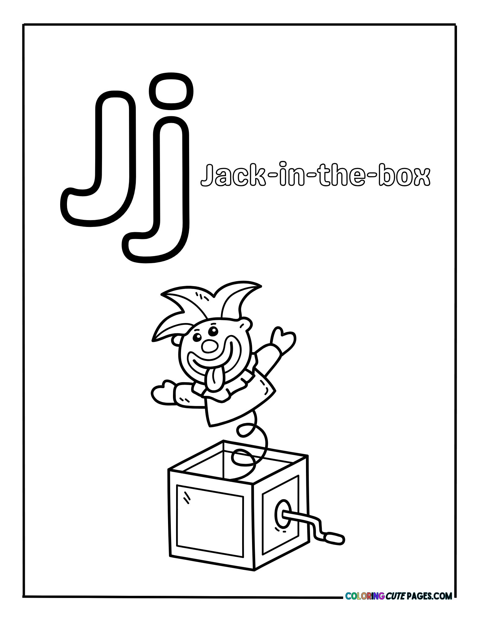 Letter J Coloring Pages