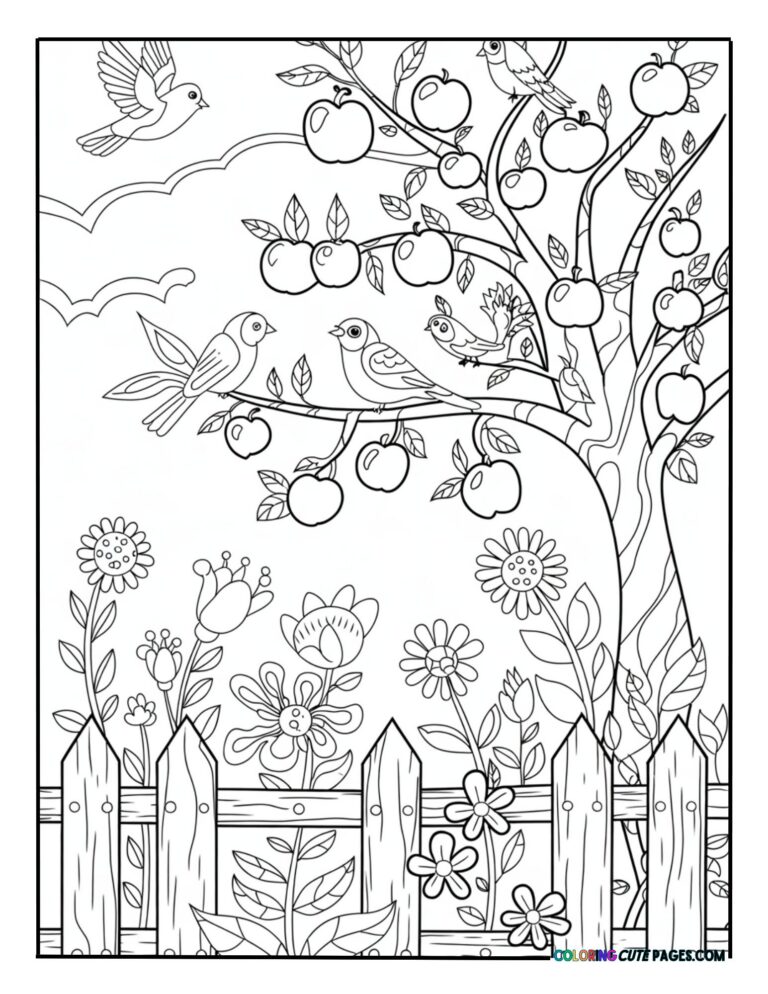Garden Coloring Pages for Kids
