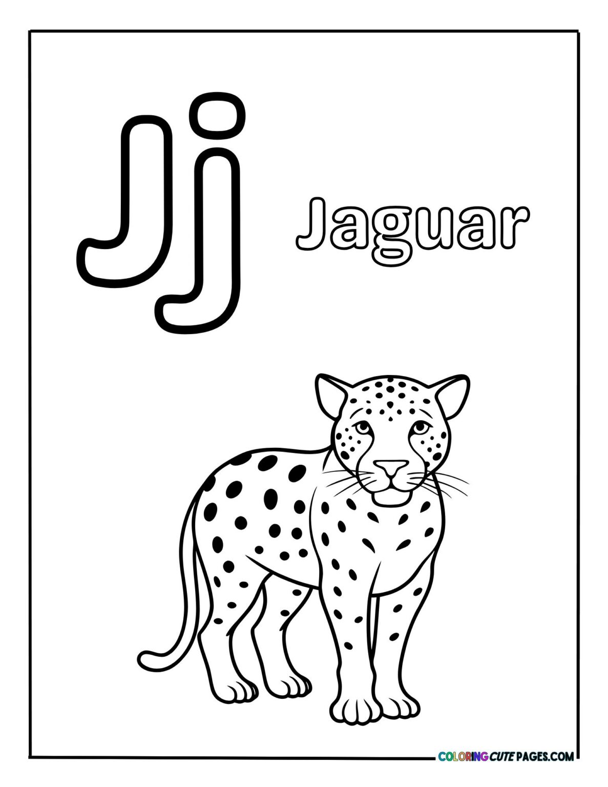 Letter J Coloring Pages