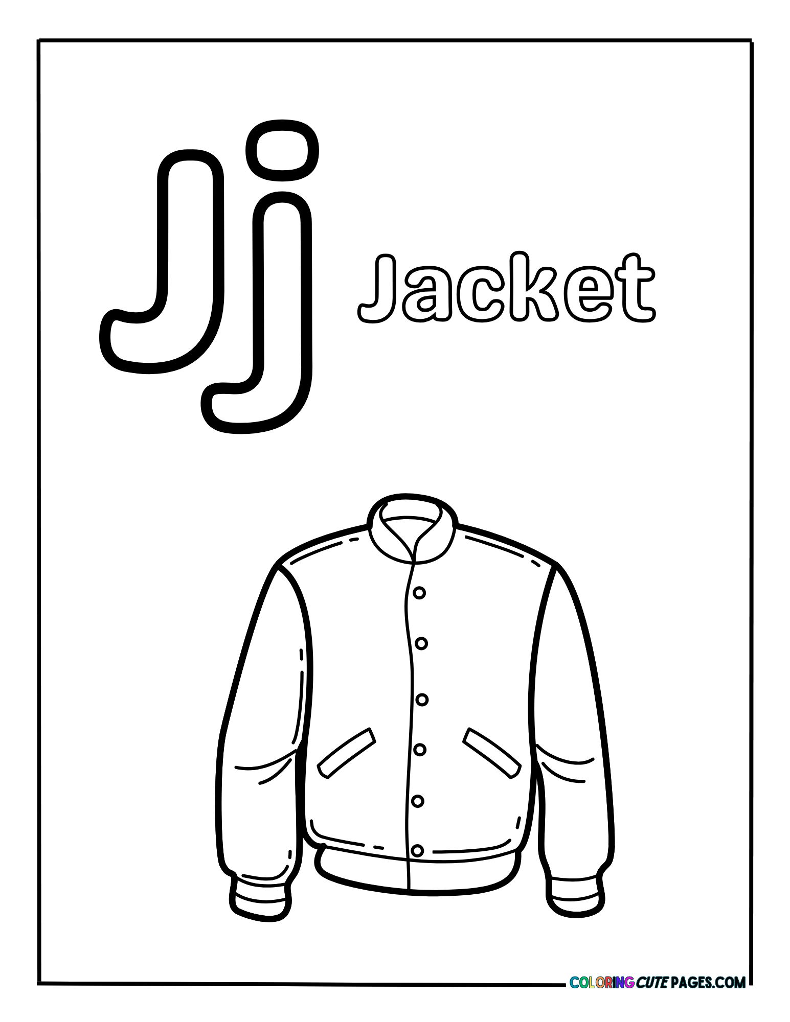 Letter J Coloring Pages