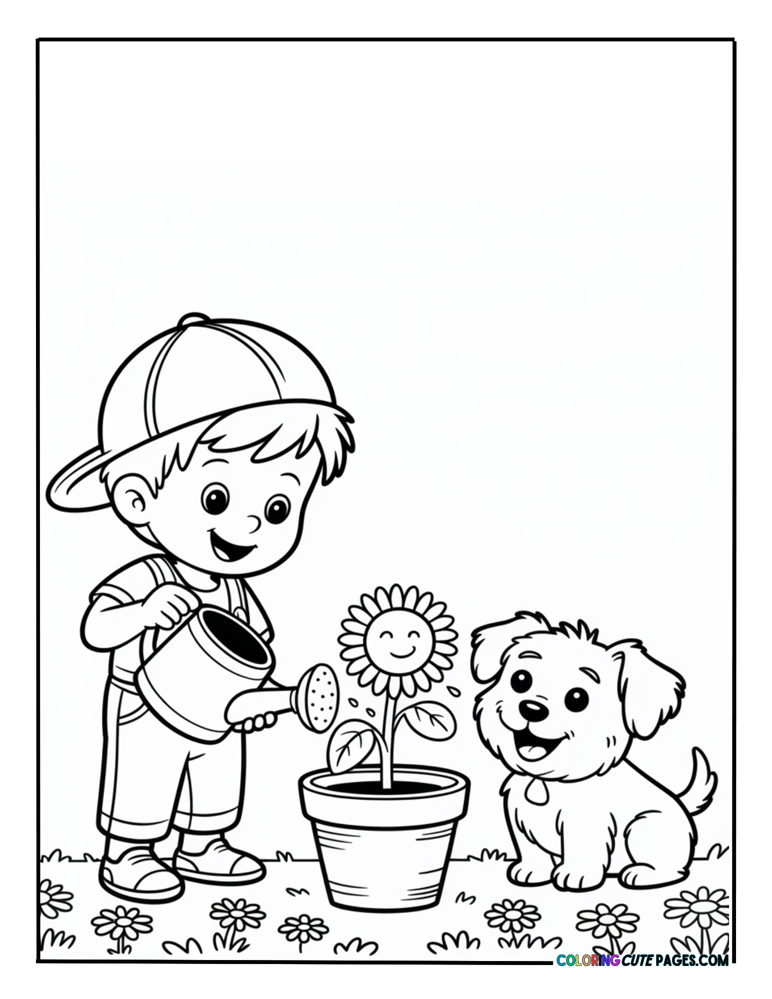 Garden Coloring Pages for Kids