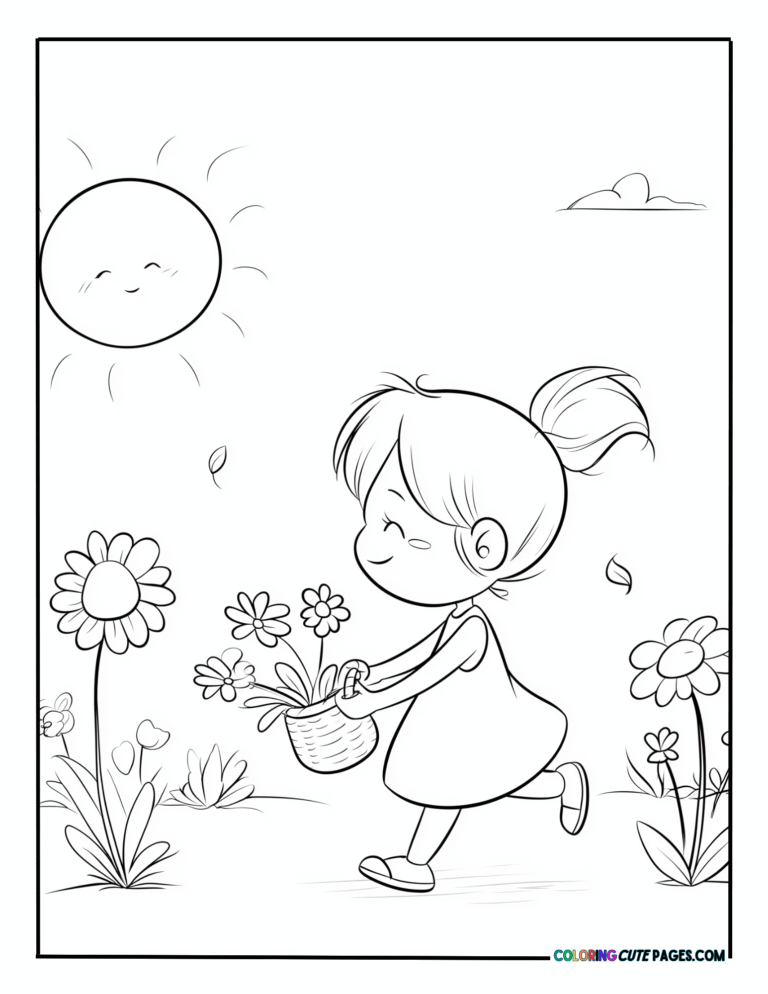 Garden Coloring Pages for Kids