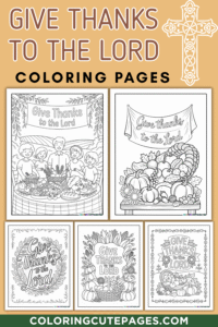 Give Thanks to the Lord Coloring Pages
