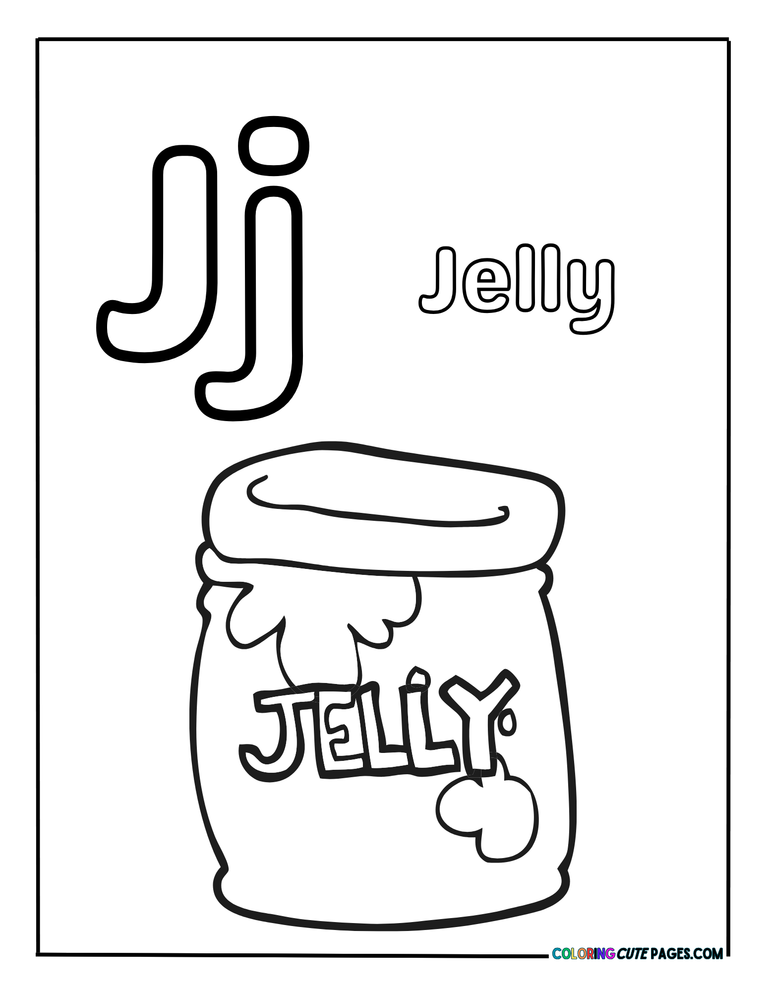 Letter J Coloring Pages