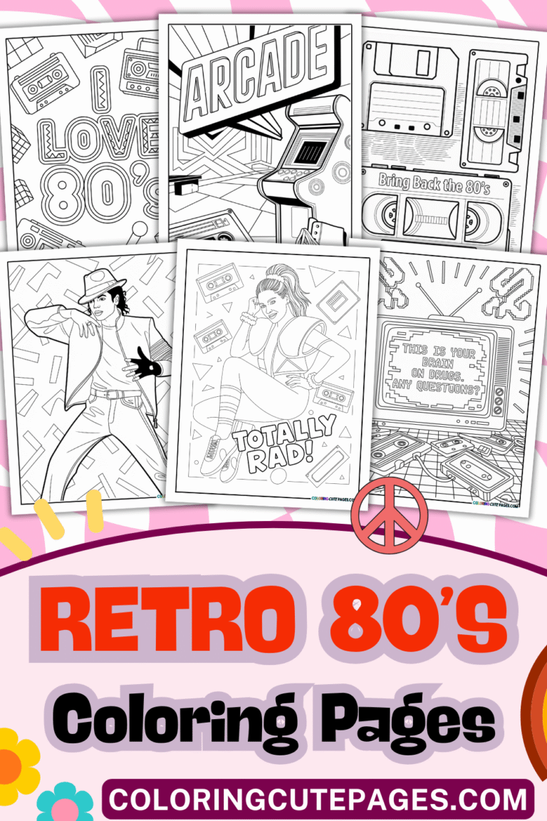 80's Coloring Pages