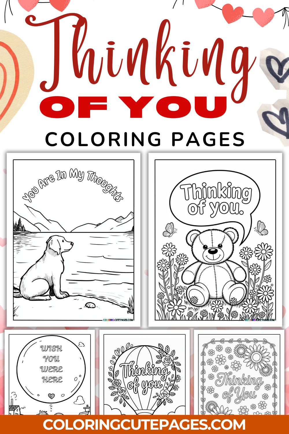 Brighten Your Day with Thinking of You Coloring Pages