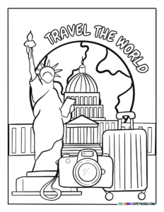 Travel Coloring Pages