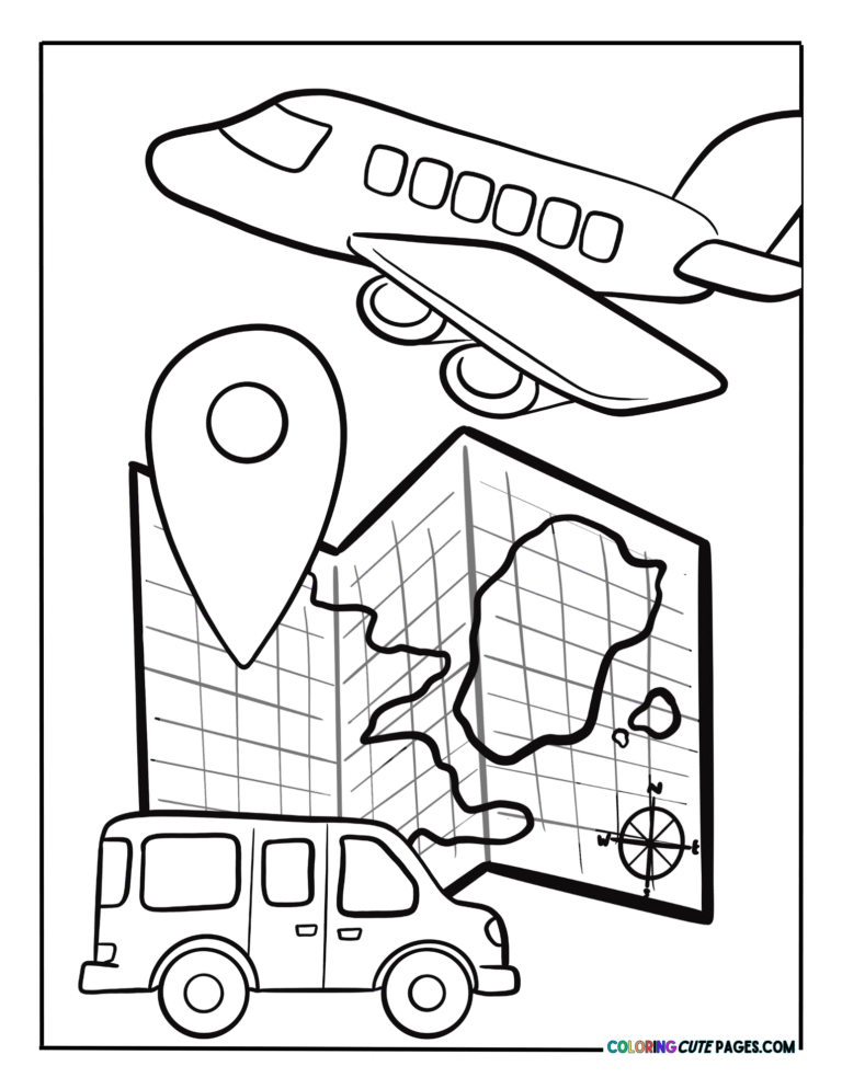Travel Coloring Pages