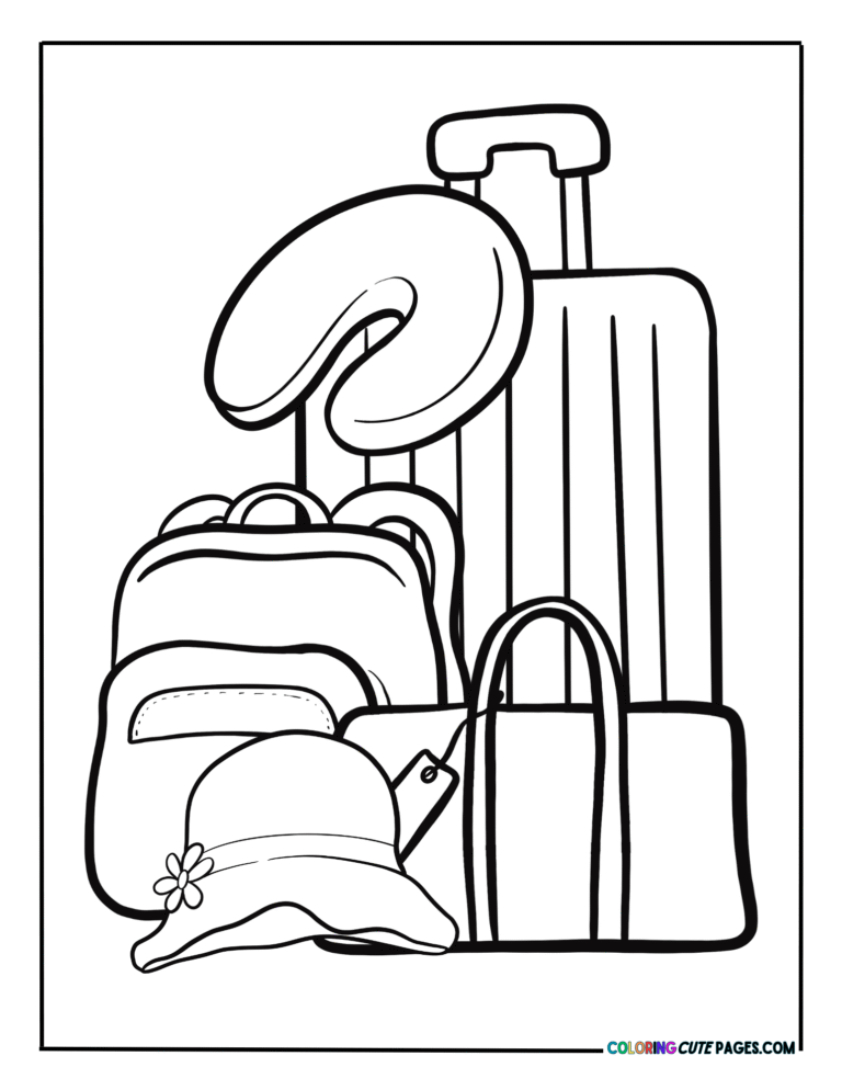 Travel Coloring Pages