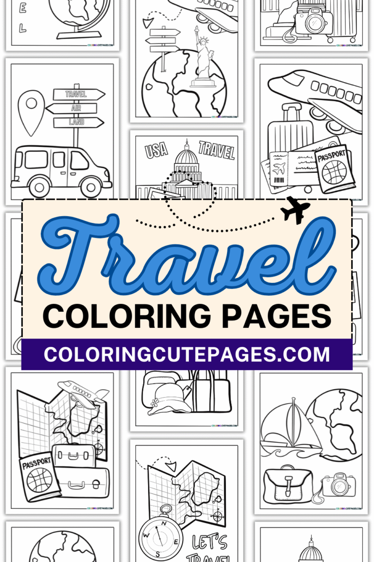 Travel Coloring Pages