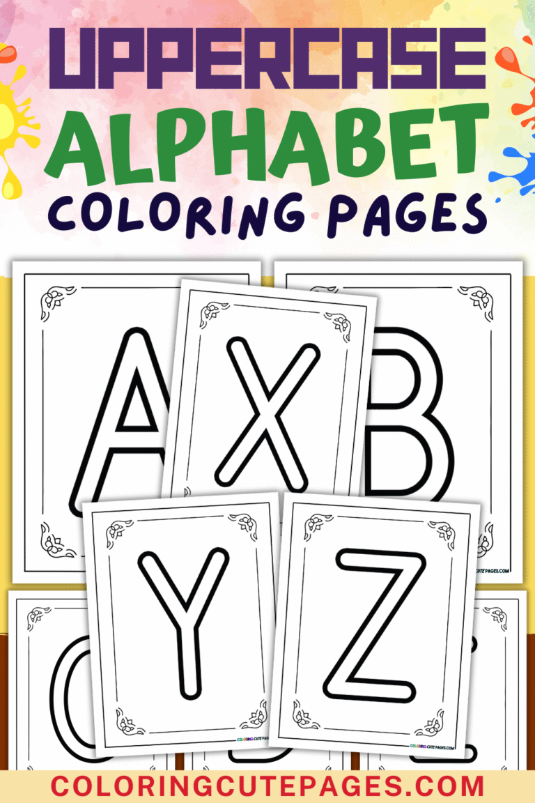 Uppercase Alphabet Coloring Pages