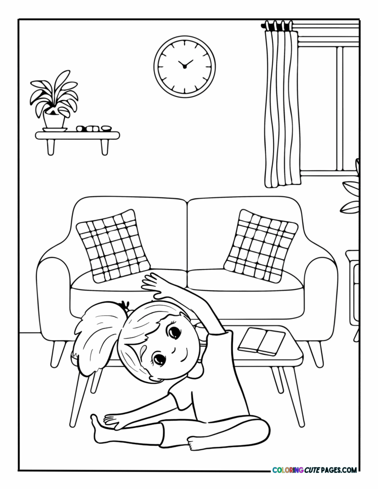 Healthy Habits Coloring Pages