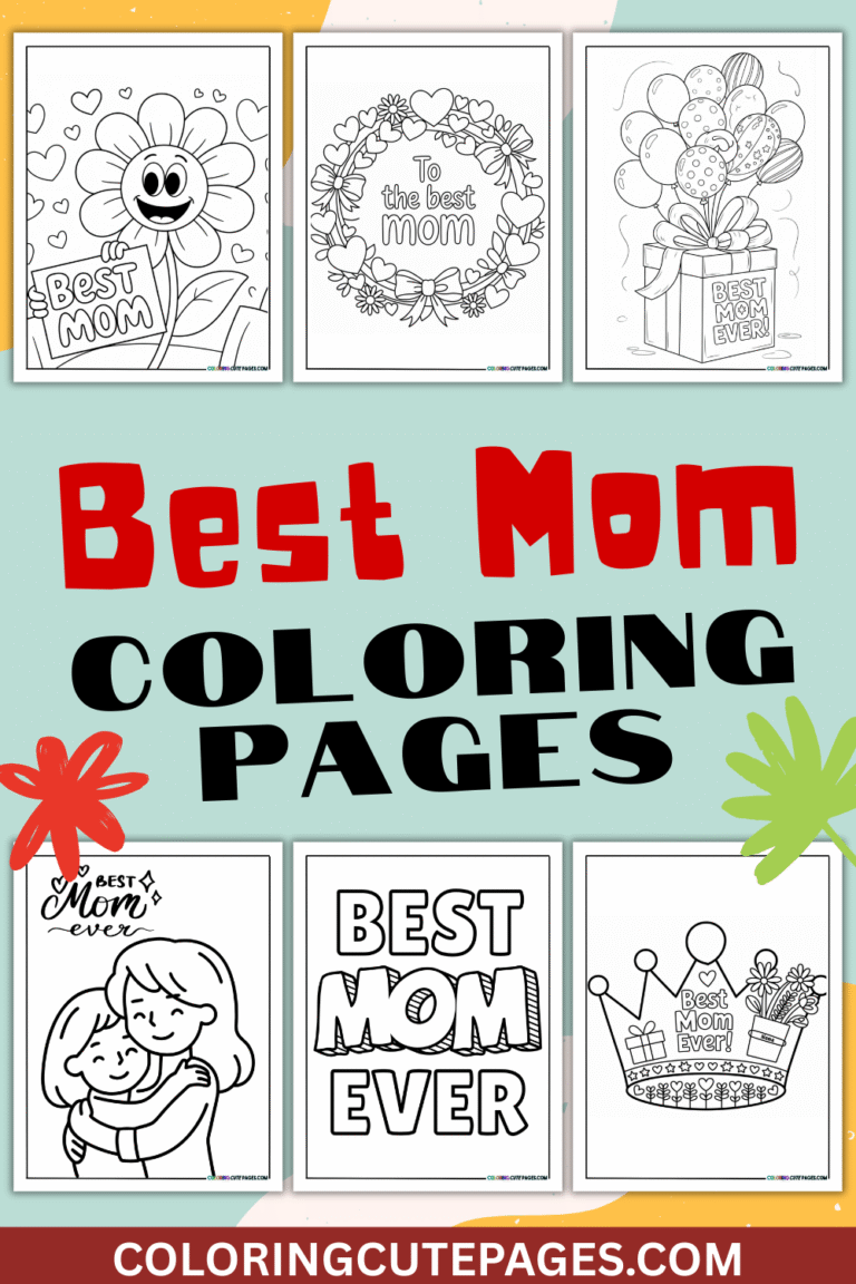 Best Mom Coloring Pages