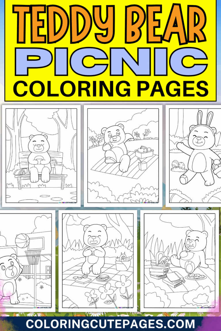 Teddy Bear Picnic Coloring Pages